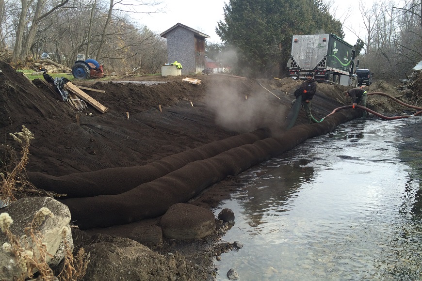 Erosion Control Blower Truck Application, Slope Control, Surface ...